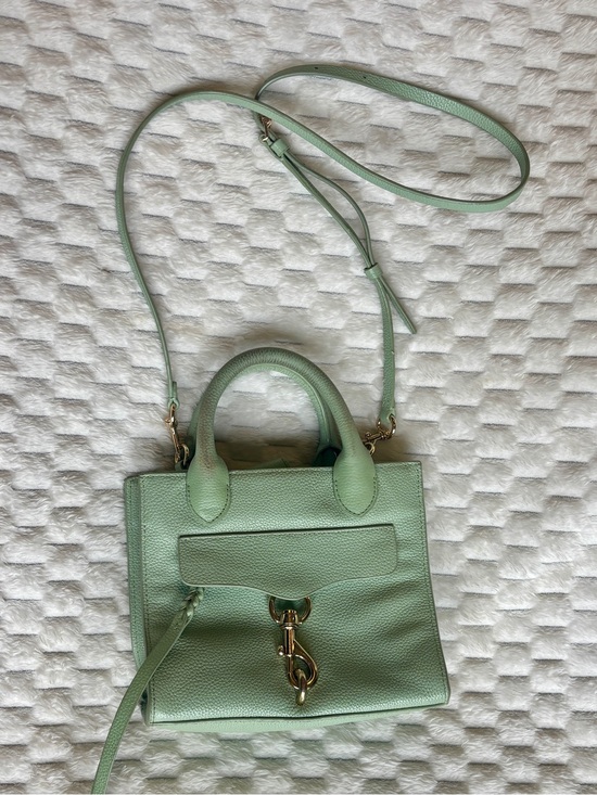 Rebecca Minkoff | Bags | Rebecca Minkoff Light Green Pebbled Leather ...